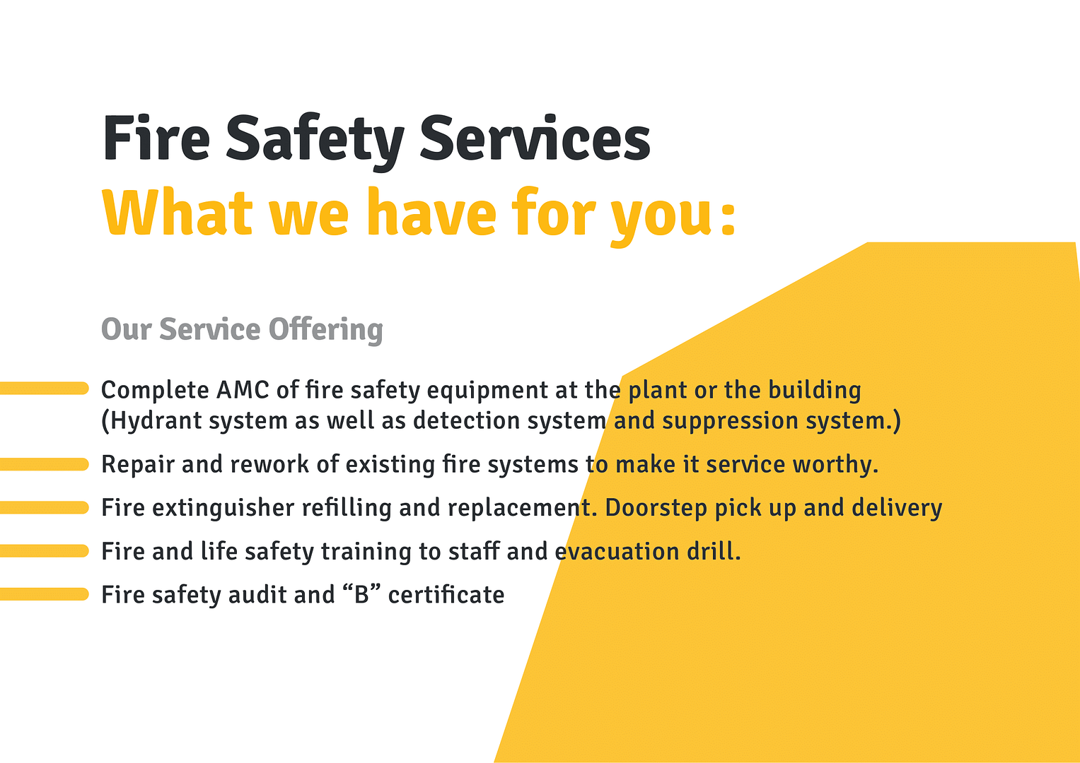 Fire Protection – Manoj Group