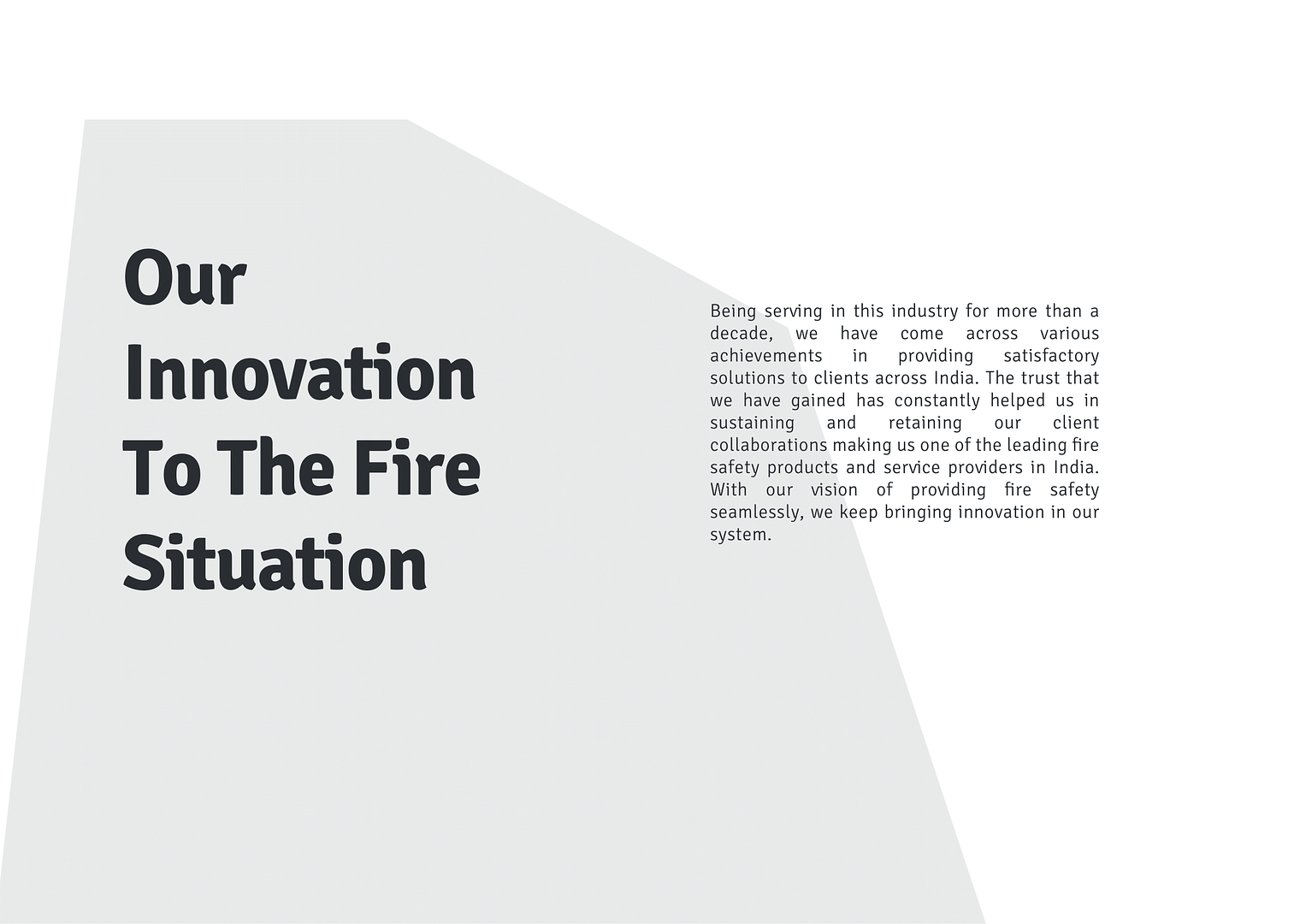 Fire Protection – Manoj Group
